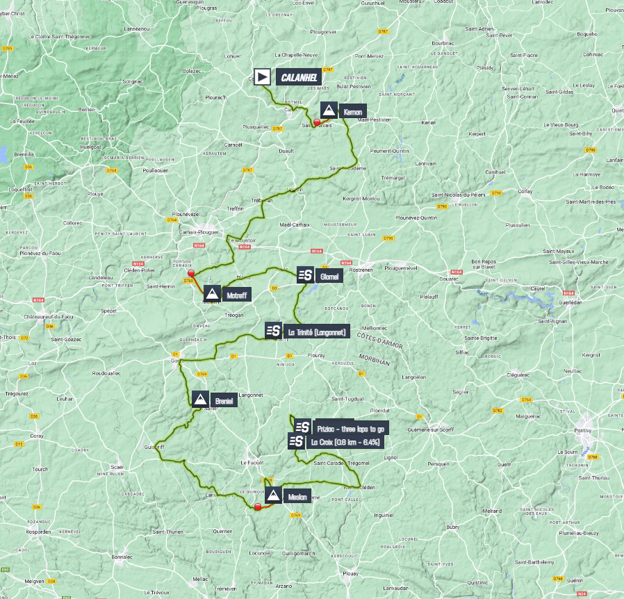 Stage profiles Kreiz Breizh Elites 2024 Stage 1