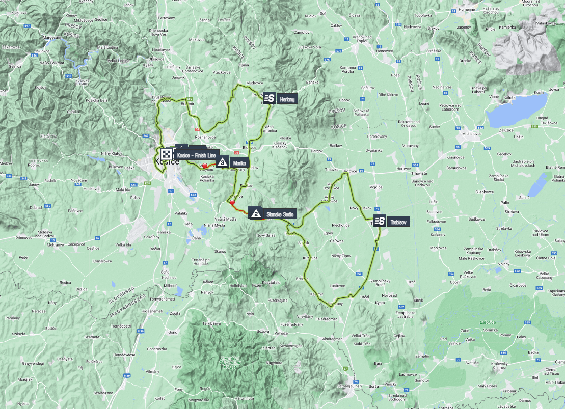 Stage profiles Okolo Slovenska / Tour de Slovaquie 2023 Stage 1
