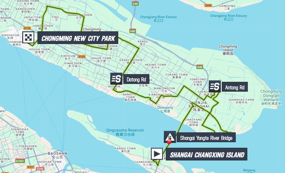Stage profiles Tour of Chongming Island 2024 Stage 2