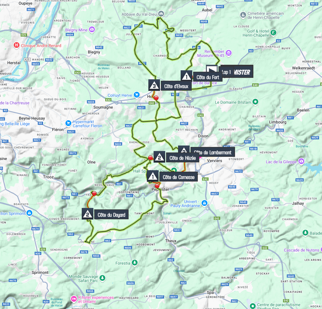 Stage profiles Aubel-Thimister-Stavelot 2025 Stage 2b
