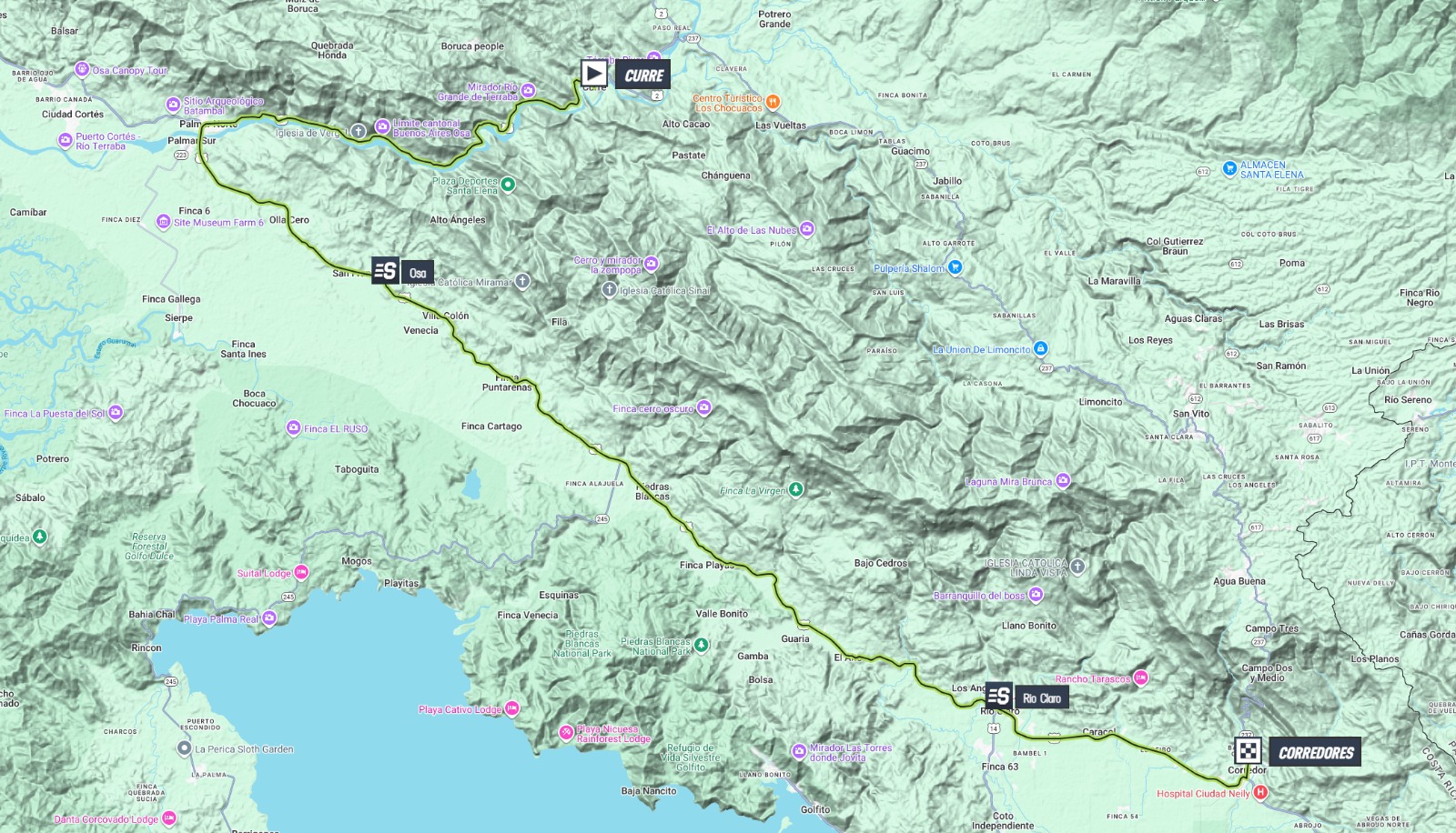 Stage profiles Vuelta Internacional Femenina a Costa Rica 2025 Stage 2