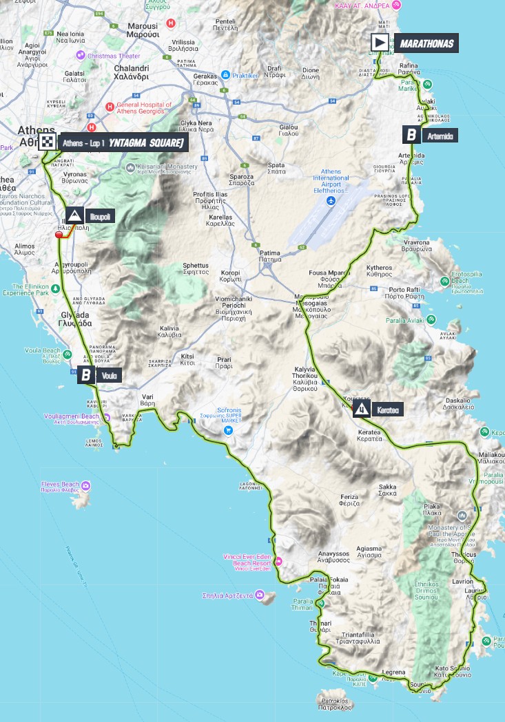 Stage profiles ΔΕΗ Tour of Hellas 2025 Stage 5