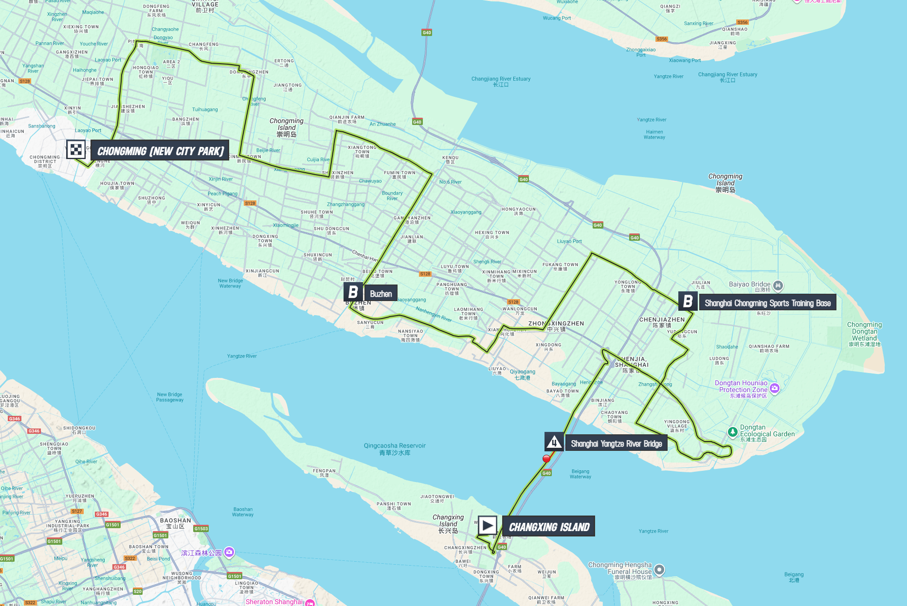 Stage profiles Tour of Chongming Island 2025 Stage 2