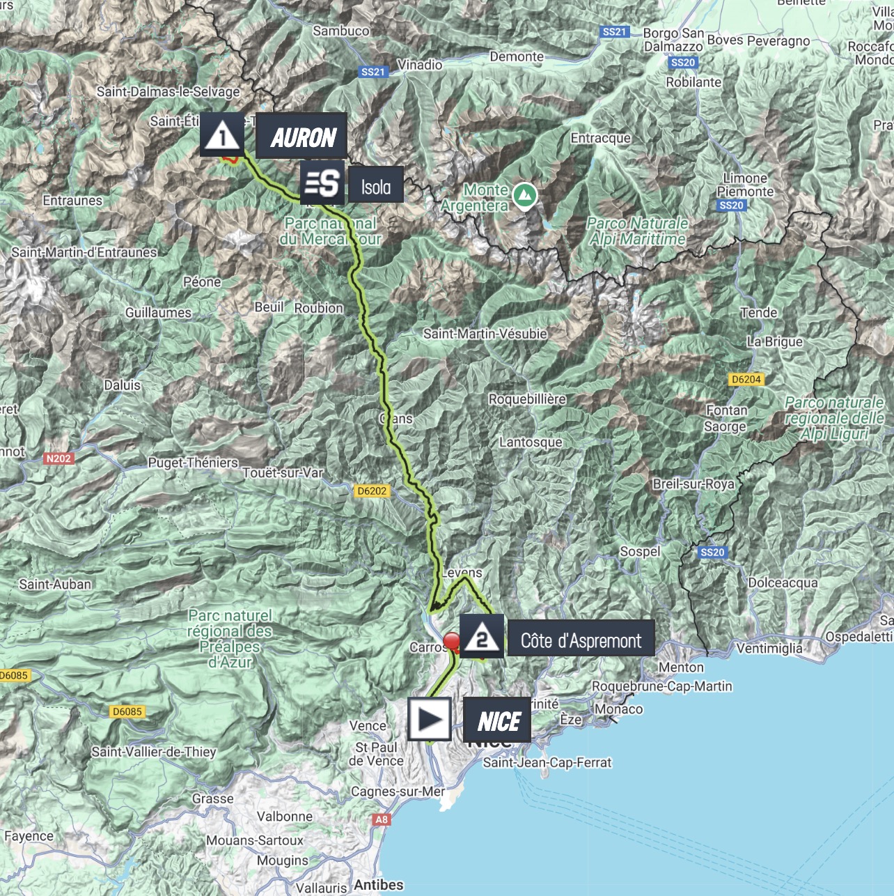 Stage profiles Paris-Nice 2025 Stage 7
