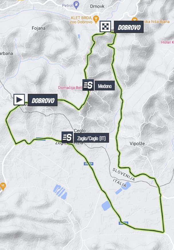 Stage profiles GP Brda-Collio 2024 One day race