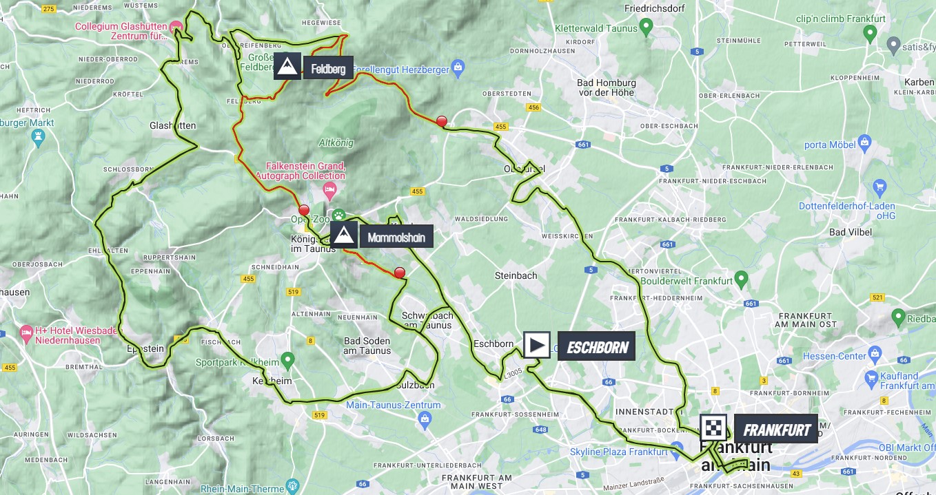 Stage profiles Eschborn-Frankfurt 2023 One day race