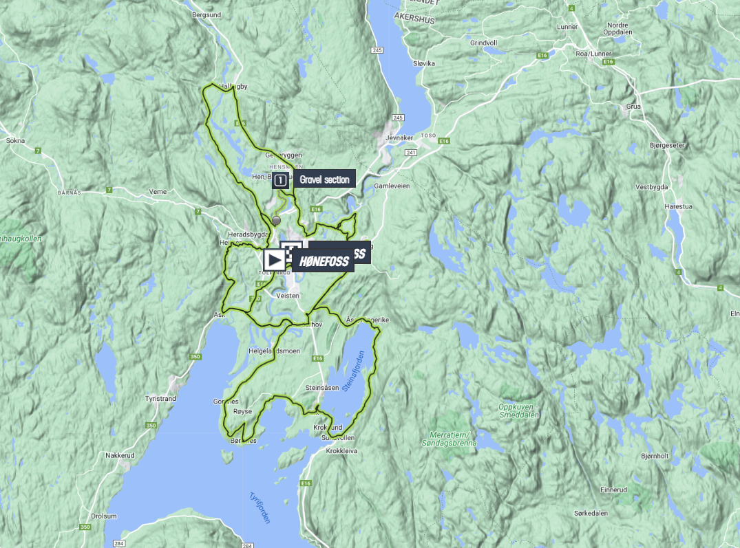 Stage profiles Ringerike GP 2024 One day race