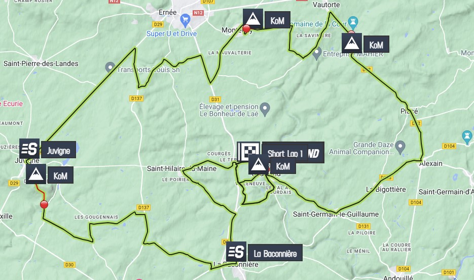 Stage profiles Tour du Bocage et de l'Ernée 53 2024 Stage 3