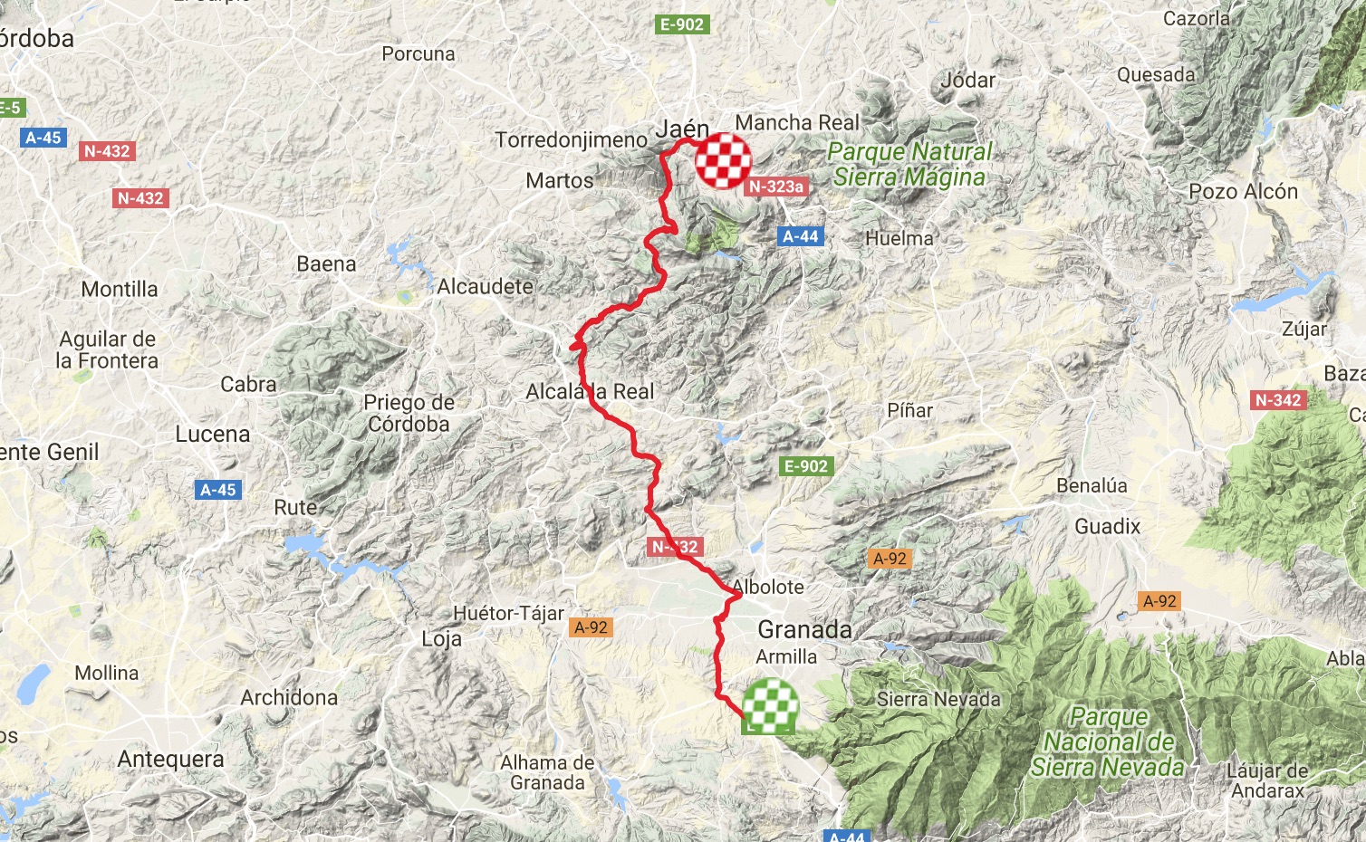 Stage profiles Vuelta a Andalucia Ruta Ciclista Del Sol 2018 Stage 2